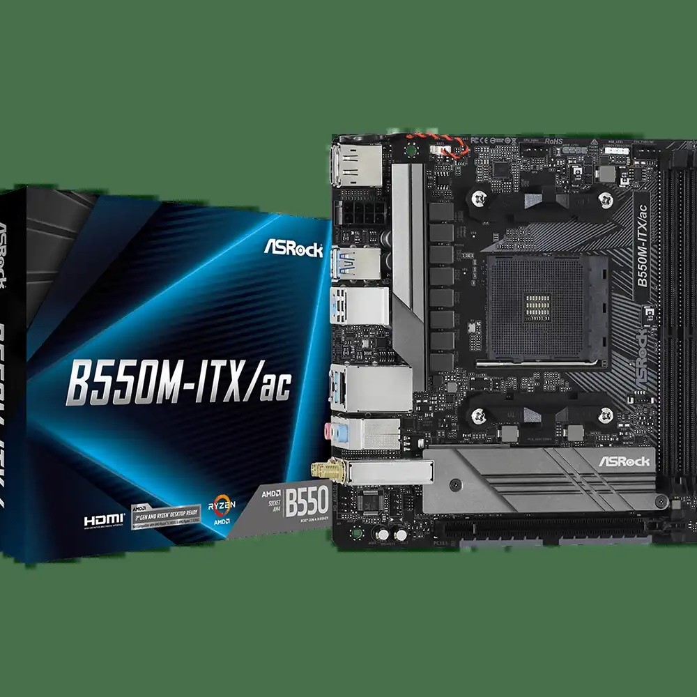 ASRock B550M-ITX/ac AMD AM4 Mini-ITX Motherboard
